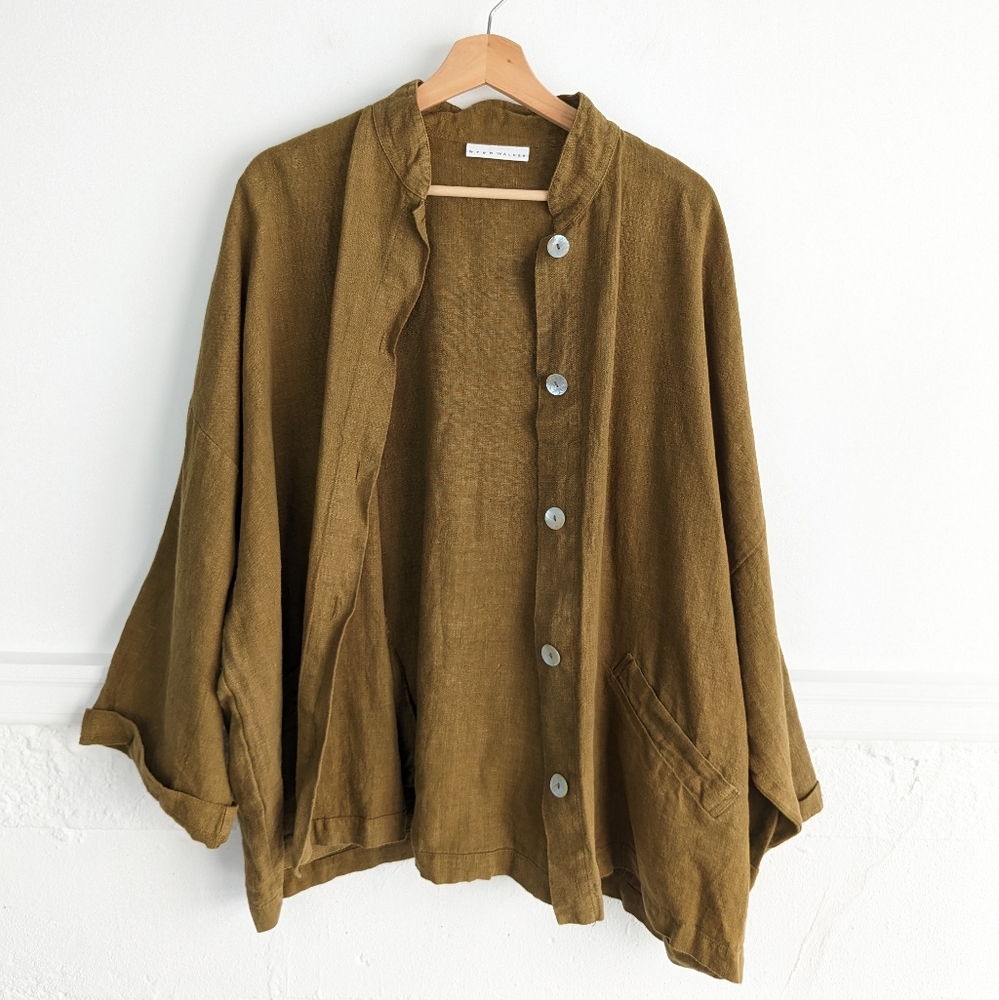 Bryn Walker Danuta Linen Jacket - Gem